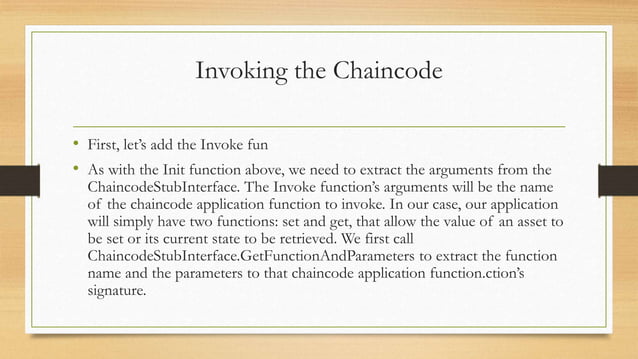 Chaincode Use Cases | PPTX | Web Development | Internet