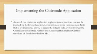 Chaincode Use Cases | PPTX