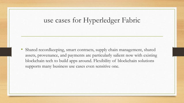 Chaincode Use Cases | PPTX | Web Development | Internet