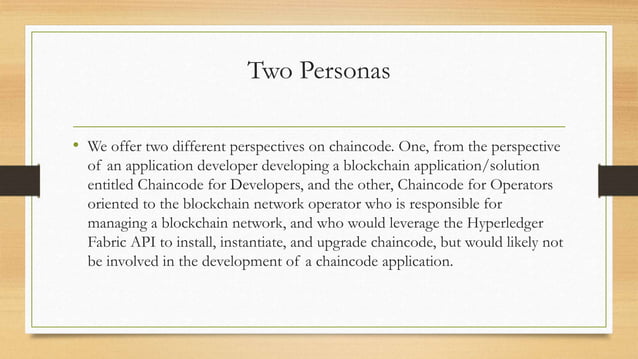 Chaincode Use Cases | PPTX | Web Development | Internet