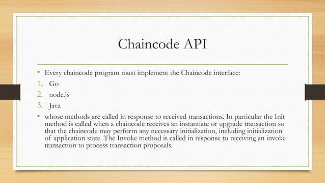Chaincode Use Cases | PPTX | Web Development | Internet