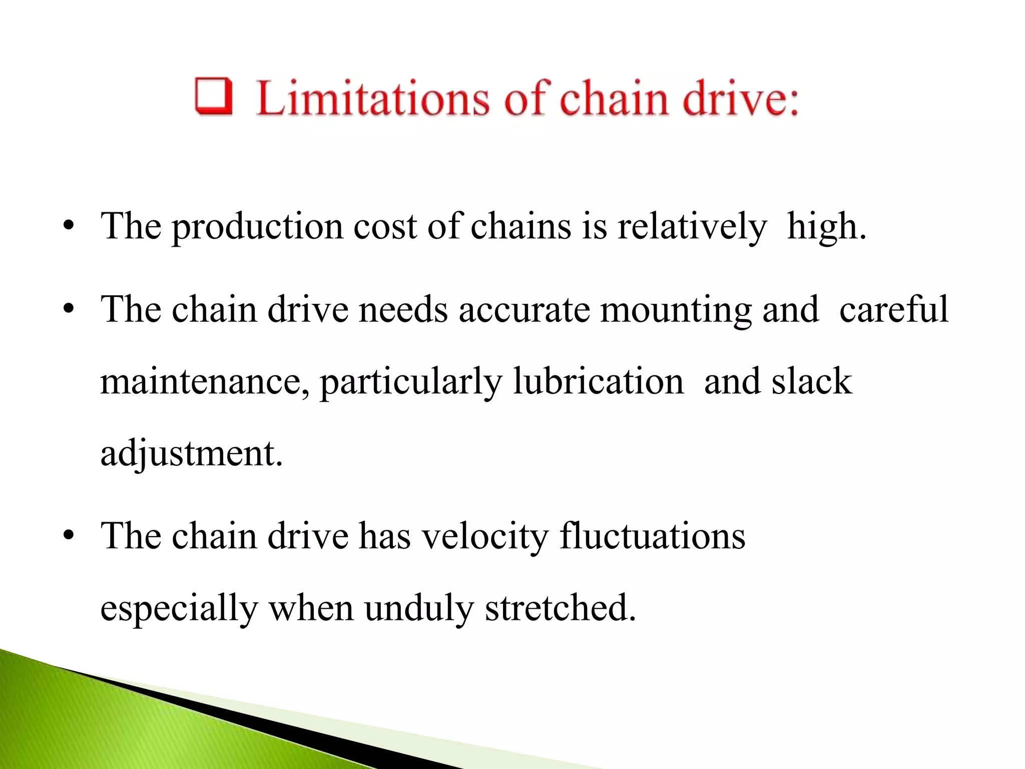 Chain drive system | PPTX