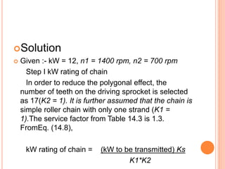 Chain drive ppt types working principle pptpptx | PPTX