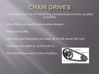 Chain drives and gears | PPTX