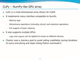 Overview of Chainer and Its Features | PPT