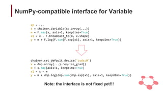 Chainer v4 and v5 | PPT