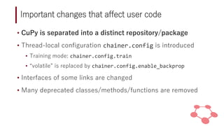 Chainer v2 and future dev plan | PPT