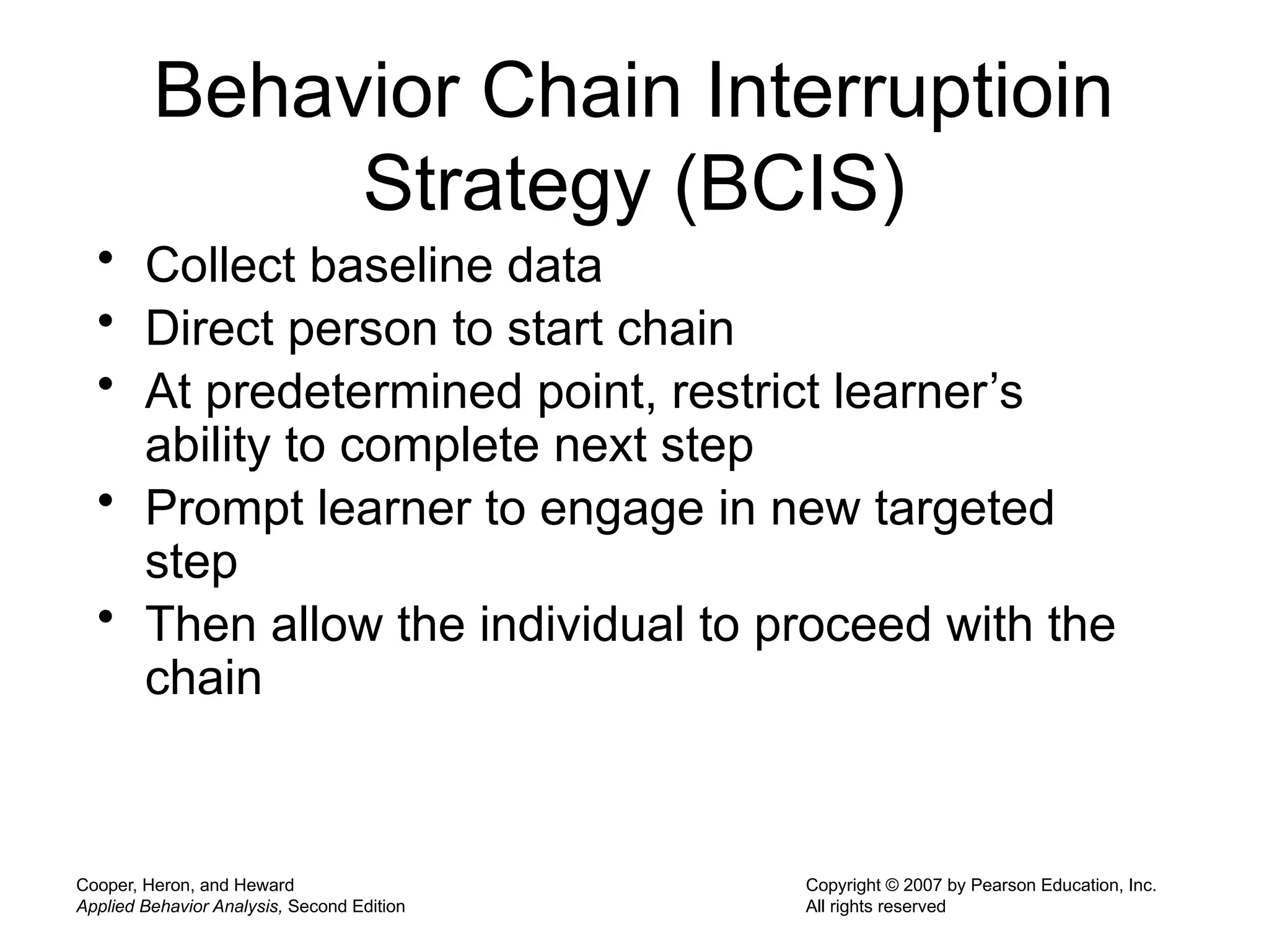 Chaining ABA chapter 20 in Applied Behavior analysis.pptx