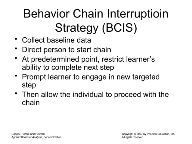 Chaining ABA chapter 20 in Applied Behavior analysis.pptx