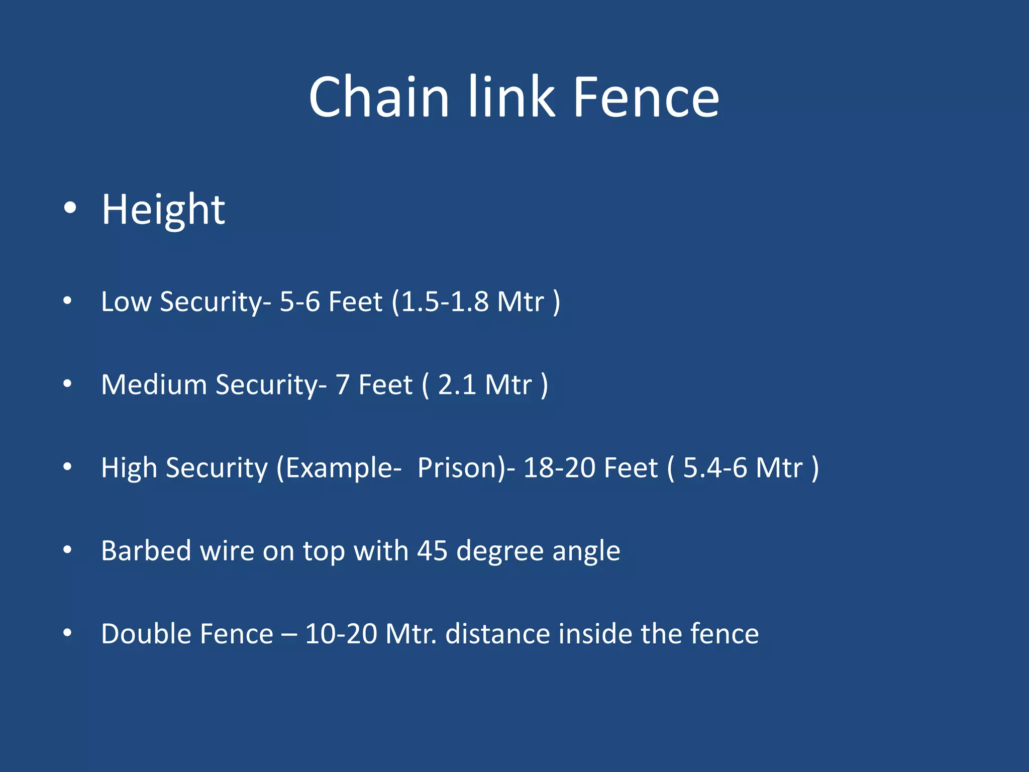 Chain link fence - Industrial Security | PPTX