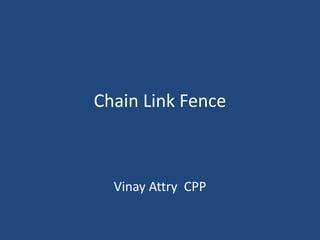 Chain link fence - Industrial Security | PPT