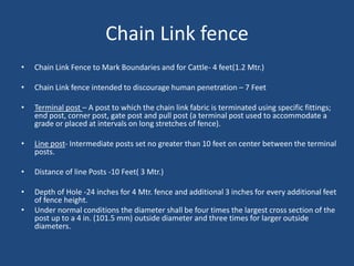 Chain link fence - Industrial Security | PPT