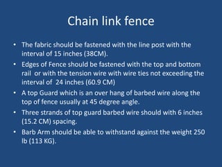 Chain link fence - Industrial Security | PPT
