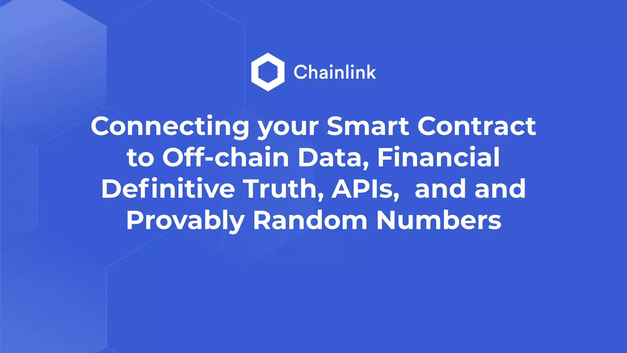 Chainlink presentation | PDF