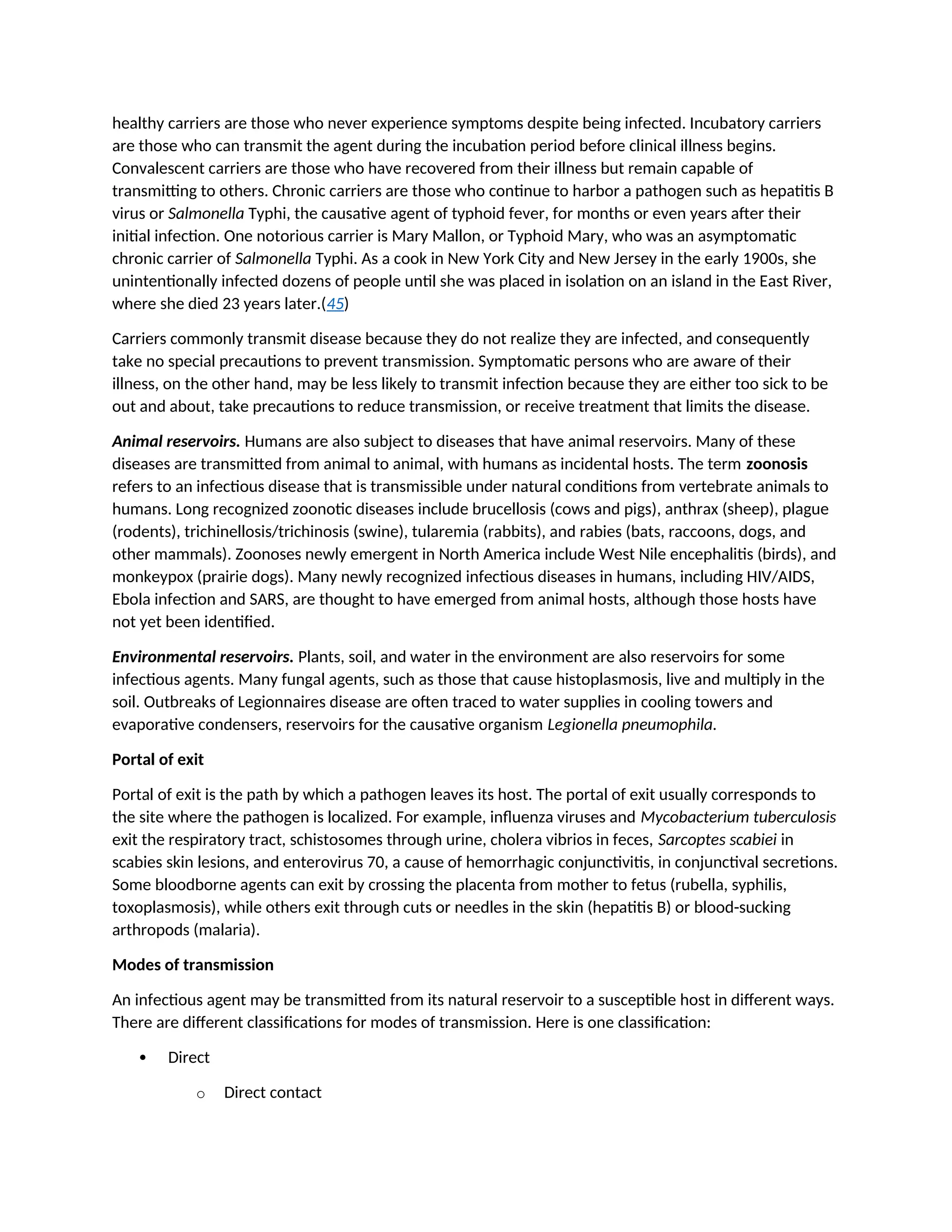 Lecture notes on Chain of Infection and Their Transmissions | DOCX