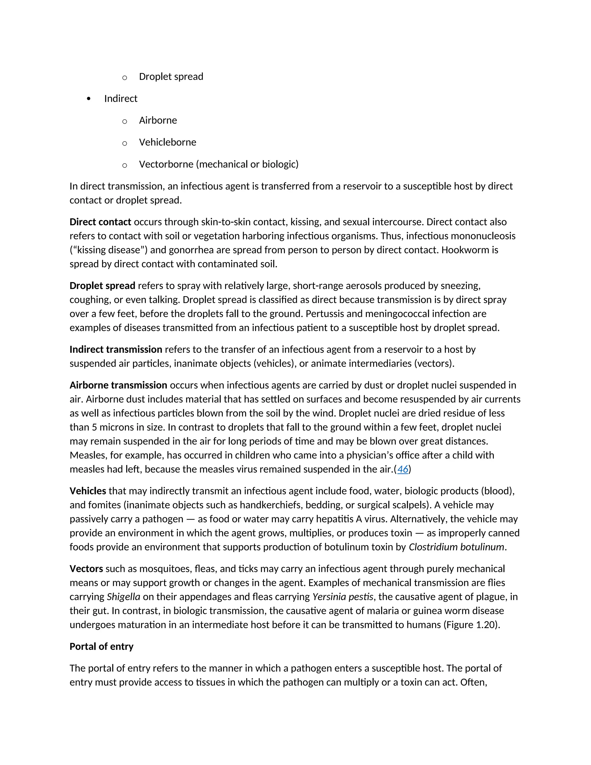 Lecture notes on Chain of Infection and Their Transmissions | DOCX