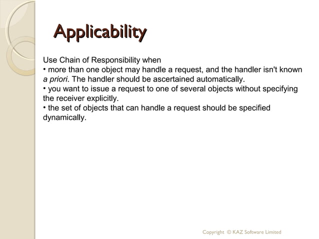 Chain of responsibility | PPT