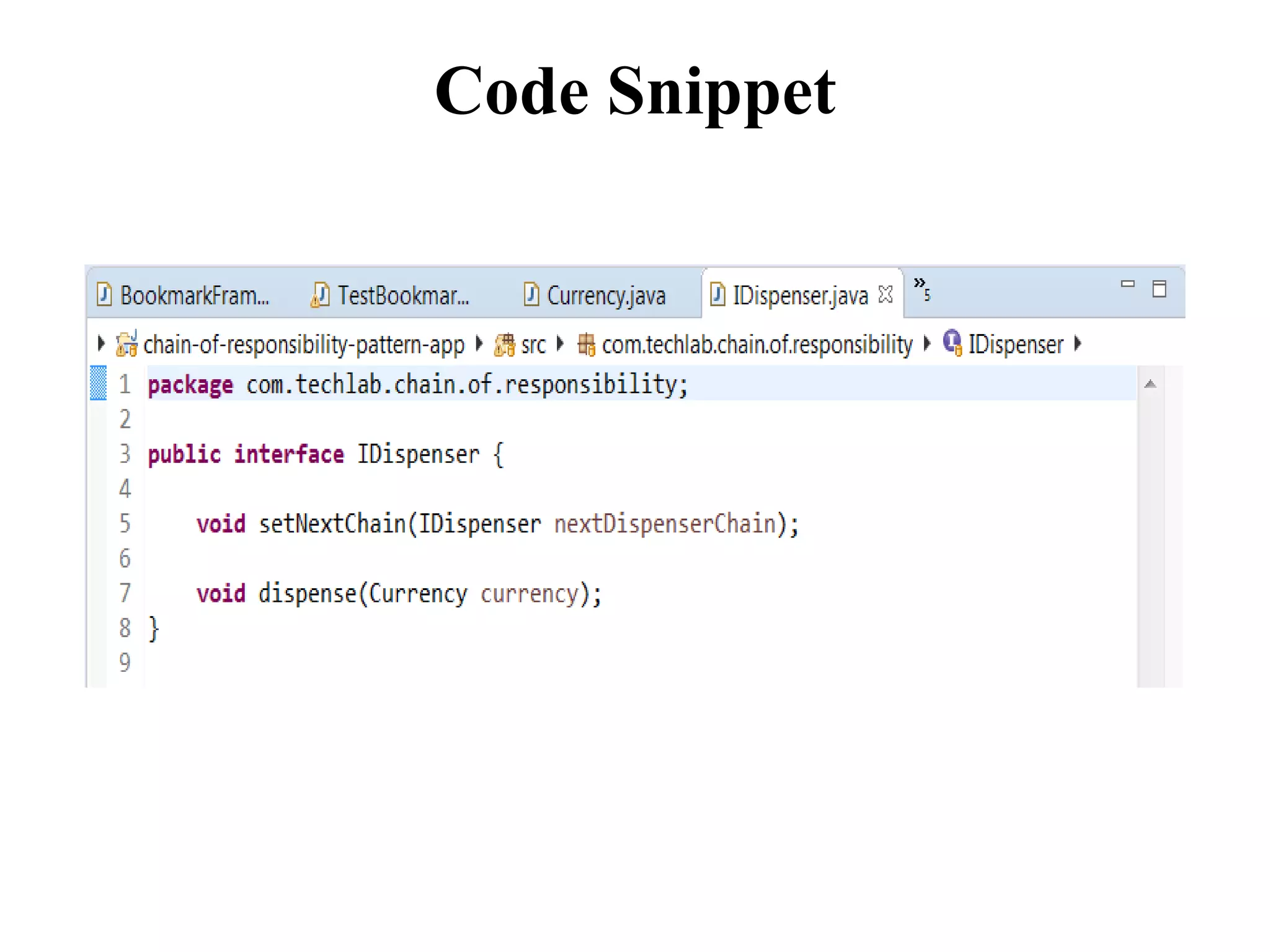 Chain of responsibility pattern | PPTX | Programming Languages | Computing