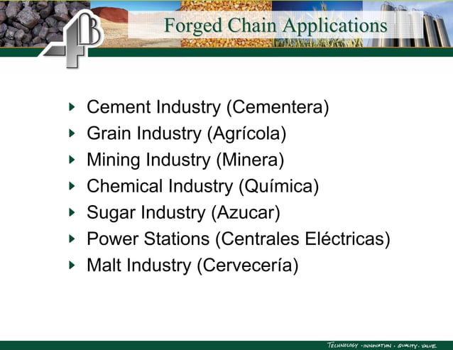 4B Forged Conveyor Chain Presentation | PDF | Commodities | Economy