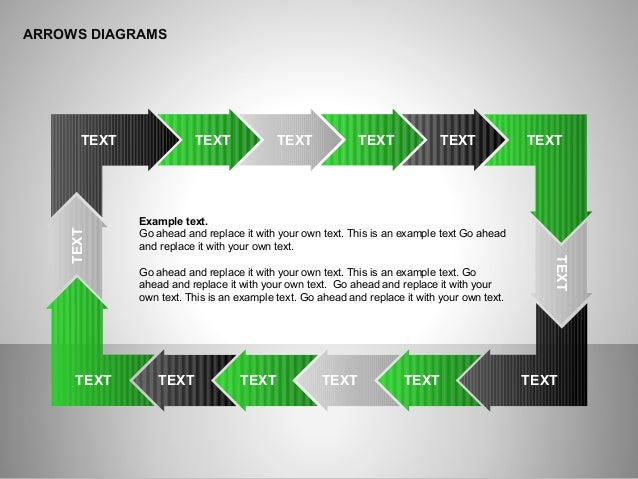 Chain Process Arrows Diagram