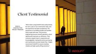 Indolift- High-Quality chain pulley blocks | PPTX