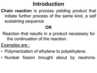 Chain reactions | PPTX