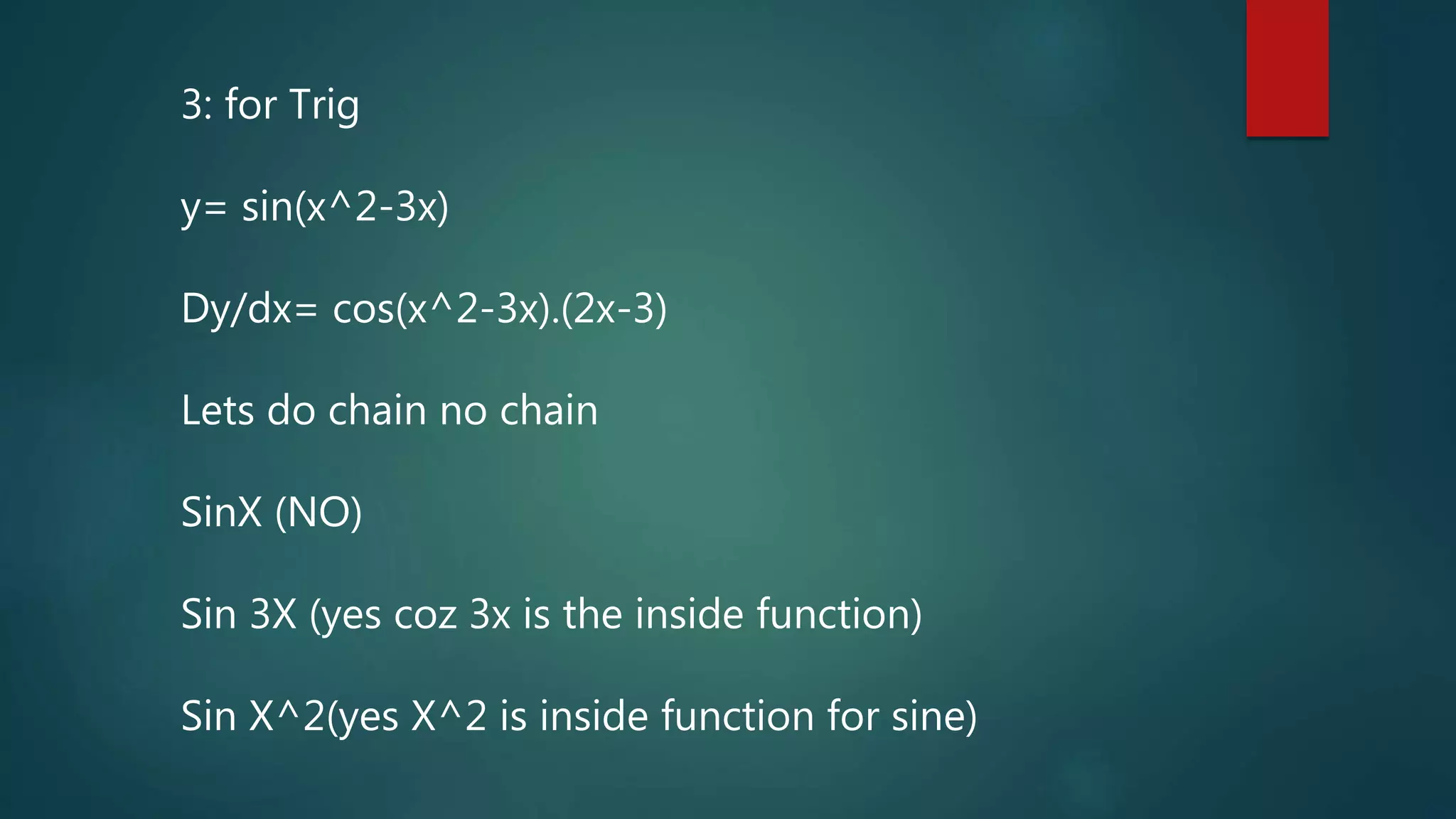 Chain rule ppt | PPTX