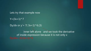 Chain rule ppt | PPTX