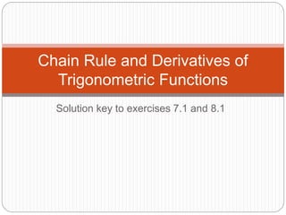 Chain rule solution key | PPTX