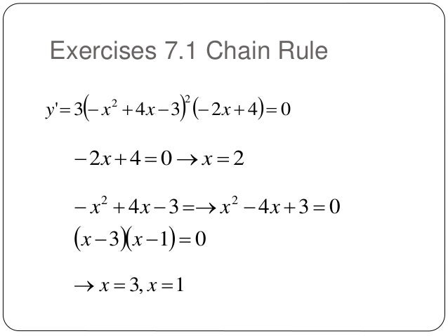 Chain rule solution key