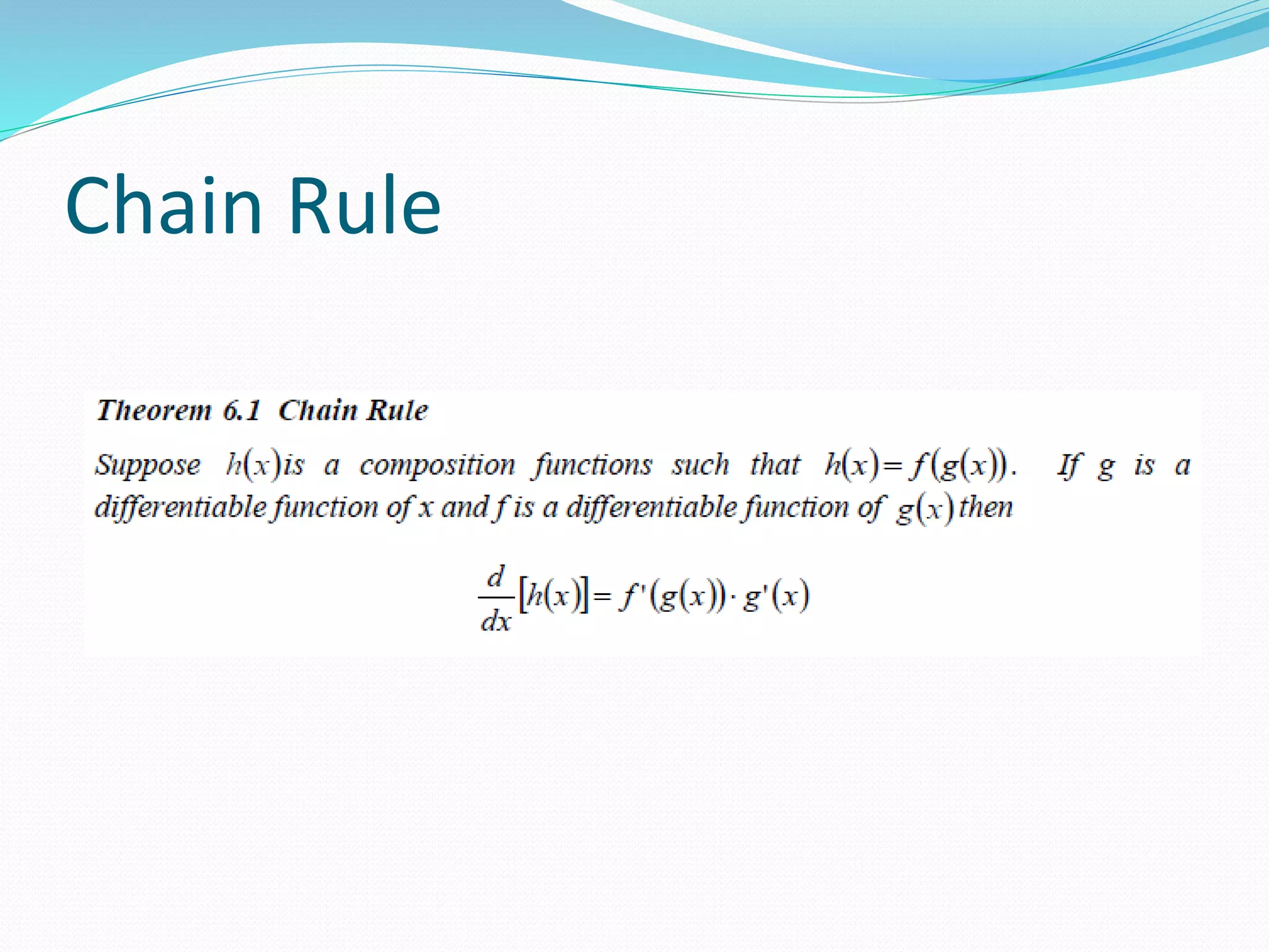 Chain rule & trigonometric functions | PPTX
