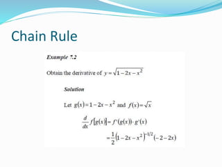 Chain rule & trigonometric functions | PPTX