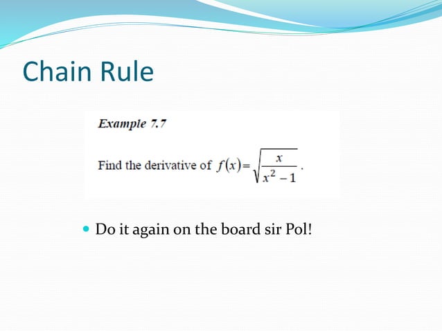 Chain rule & trigonometric functions | PPTX