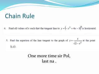 Chain rule & trigonometric functions | PPTX