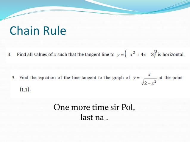 Chain rule & trigonometric functions | PPTX