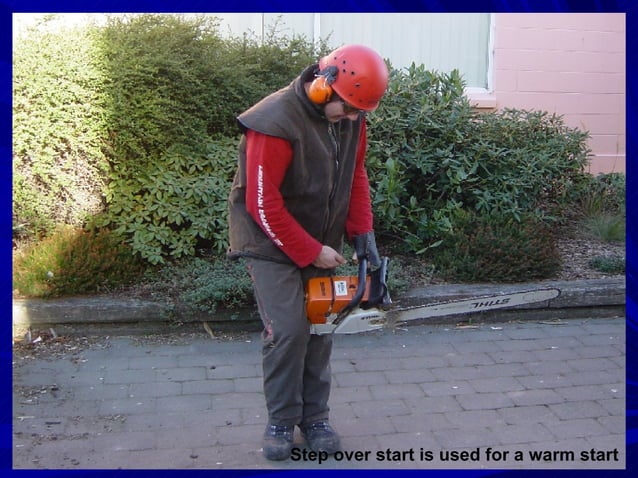 Chainsaw starting methods | PPT