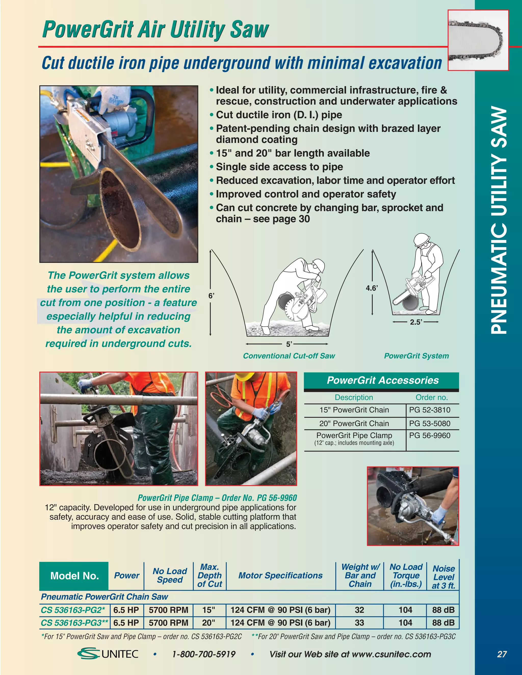 CS Unitec Chain Saws Catalog Pages | PDF