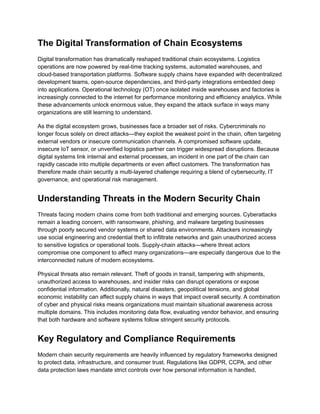 Essential Guide to Understanding Modern Chain Security Requirements | PDF