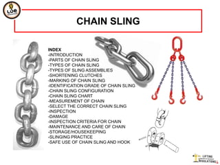 Chain Rigging Techniques