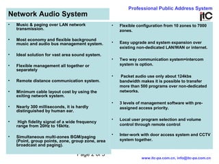 Chain store network audio system | PPT
