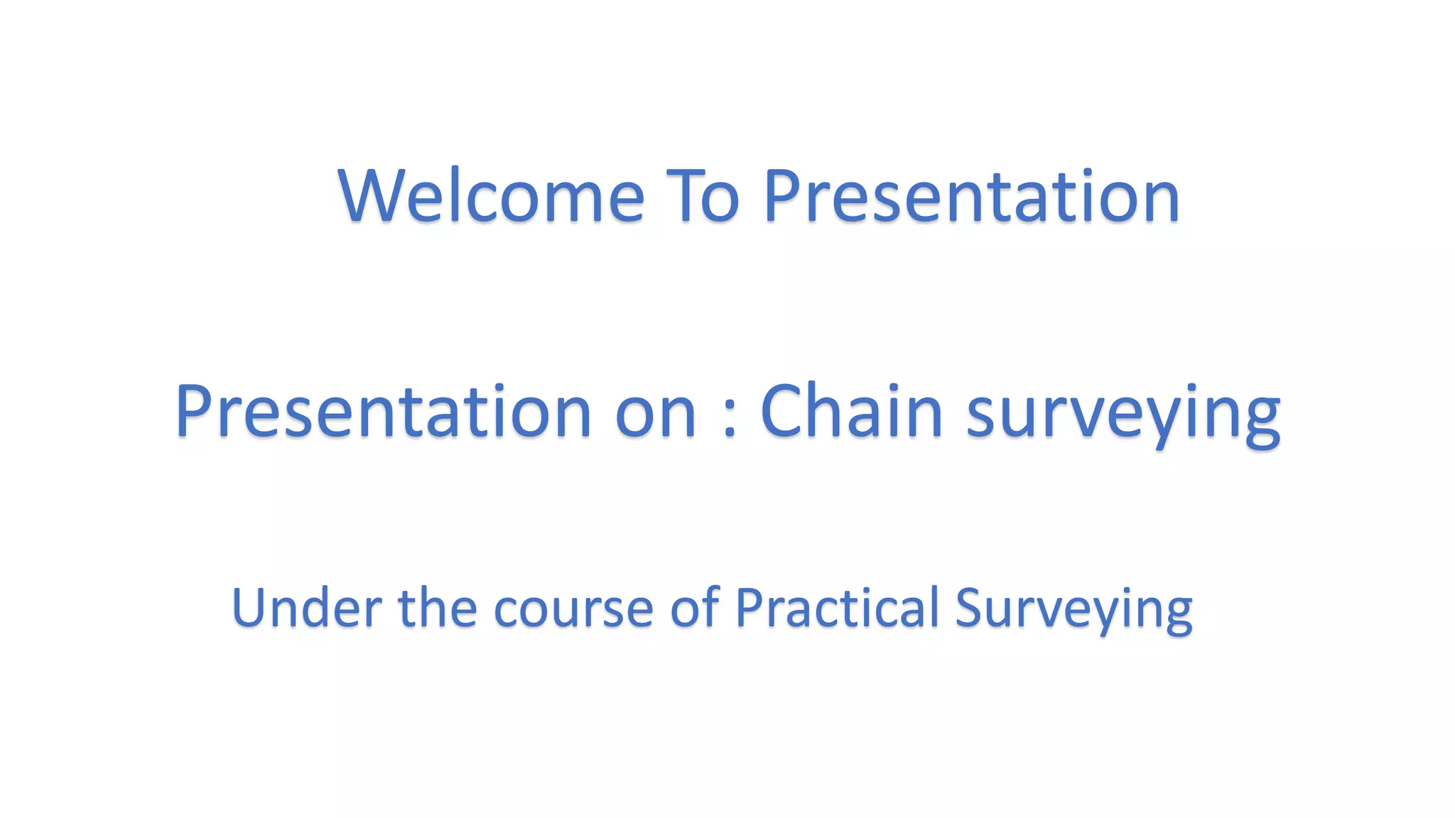 Chain survey | PDF