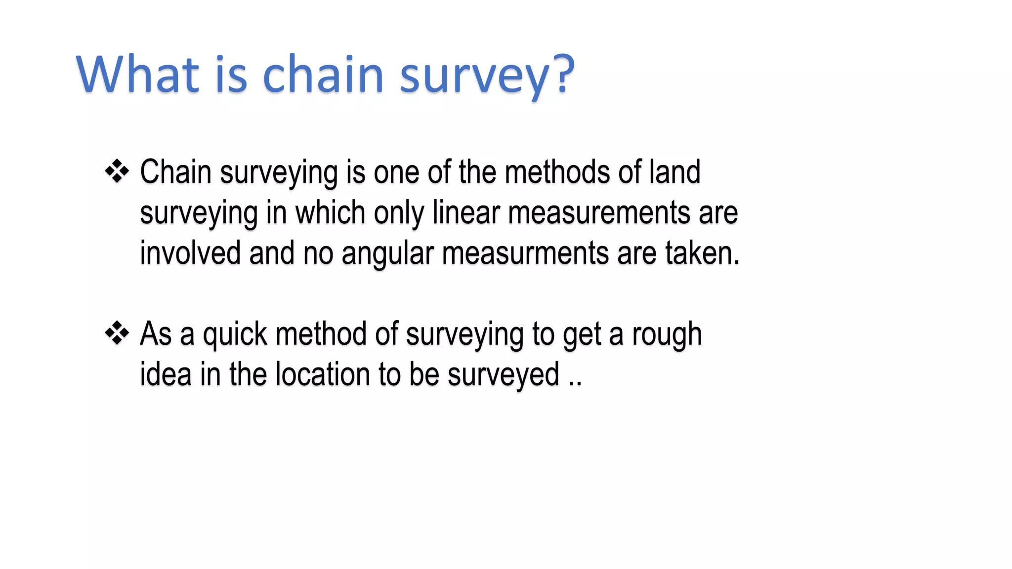 Chain survey | PDF