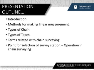 Chain survey_Surveying, Civil Engineering | PDF
