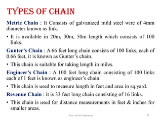 Chain survey_Surveying, Civil Engineering | PDF