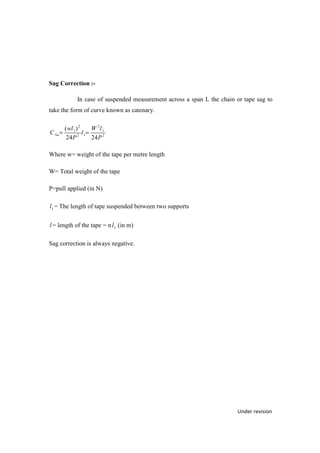 chain survey.pdf for civil engineering.. | PDF