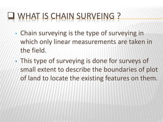 Chain surveying.1 | PPTX