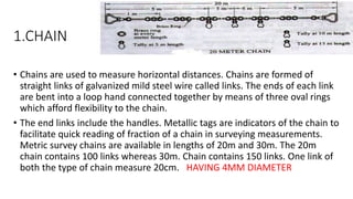 Chain surveying | PPTX