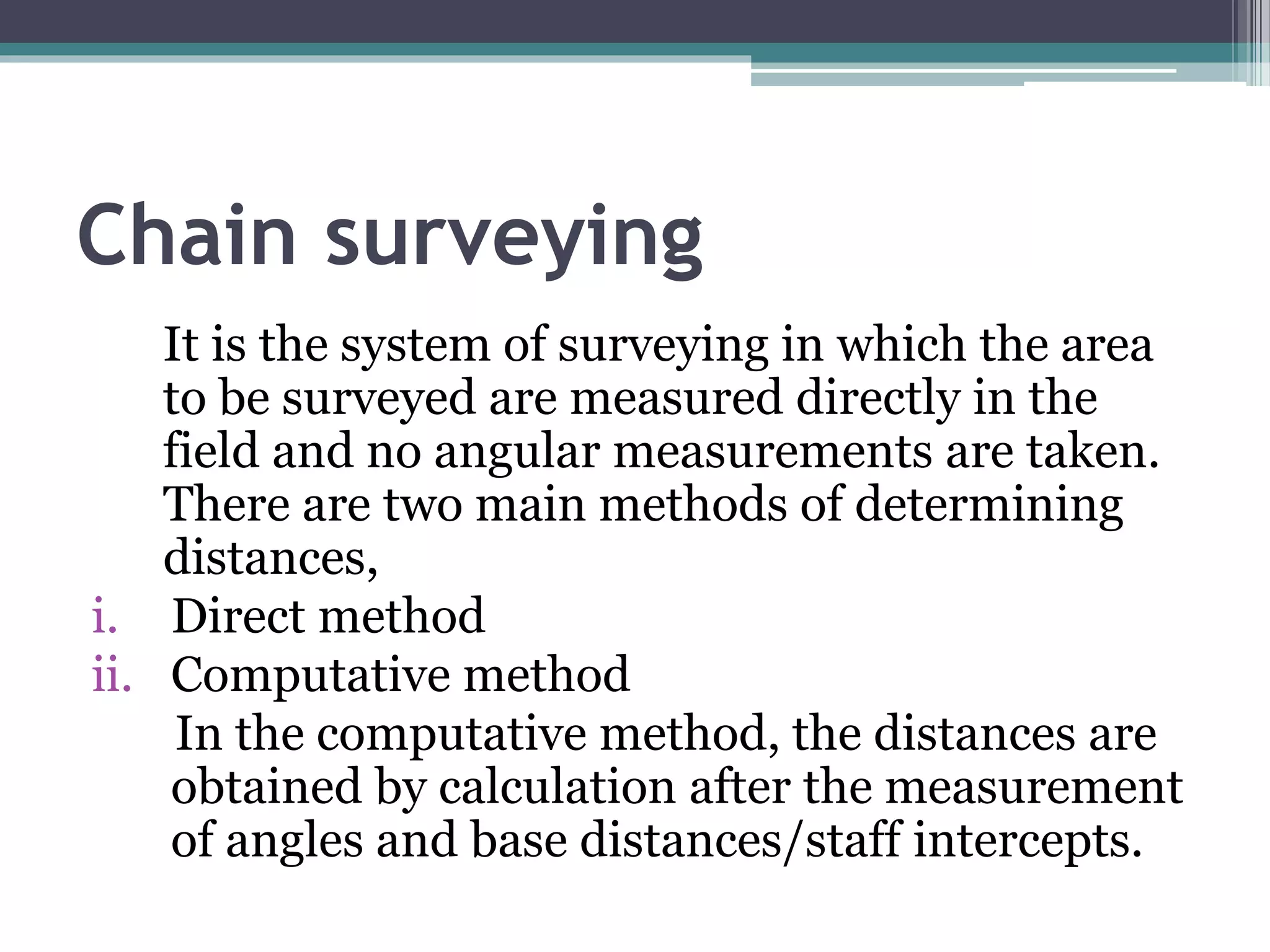 Chain surveying | PPTX