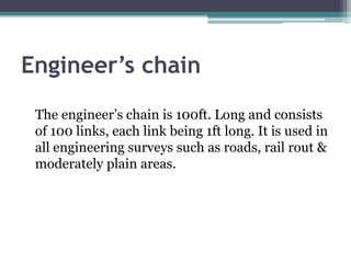 Chain surveying | PPTX