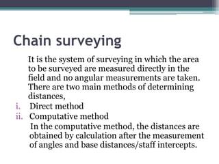 Chain surveying | PPTX